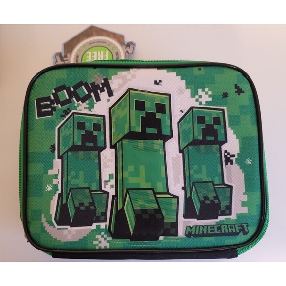 Bioworld | Dining | Nwt Minecraft Creeper Soft Insulated Lunch Box ...